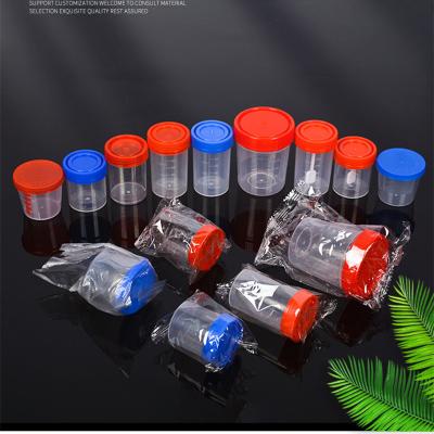Cina SJ High Quality Disposable Sterile Stool Container Sample Collection Cup 30ml 60ml 120ml Urine Container in vendita