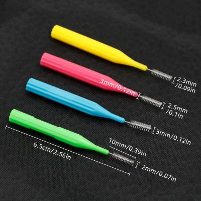 Cina SJ Braces Brush Cleaner Interdental Brush Toothpick Dental Tooth Flossing Head Oral Dental Hygiene Flosser in vendita