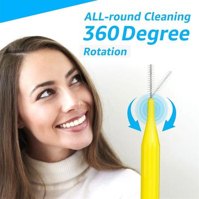 Cina SJ Braces Brush Cleaner Interdental Brush Toothpick Dental Tooth Flossing Head Oral Dental Hygiene Flosser in vendita