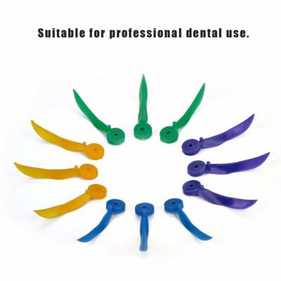 Cina SJ Disposable Colorful Dental Wedge Plastic Teeth Wedges Price for Dental Clinic Use in vendita