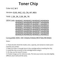 China Compatible OKI 46490404 Toner Chip For OKI C532dn C542dn MC573dn MC563dn for sale