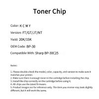 China Compatible BP 30 Toner Chip For Sharp BP 30C25 for sale