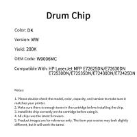 China Compatible W9006MC Drum Chip For HP LaserJet MFP E72625DN E72630DN E72530DN for sale