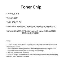 China Compatible W9060MC Toner Chip For HP Color LaserJet Managed E55040dn E57540c for sale