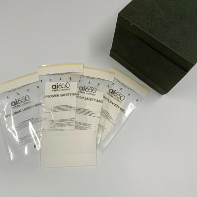 China Transparent Plastic Medical Biohazard Specimen Bag For Lab Hospital for sale