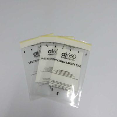 China Saco plástico para amostras de risco biológico de transporte de 95 kpa personalizado para laboratório à venda