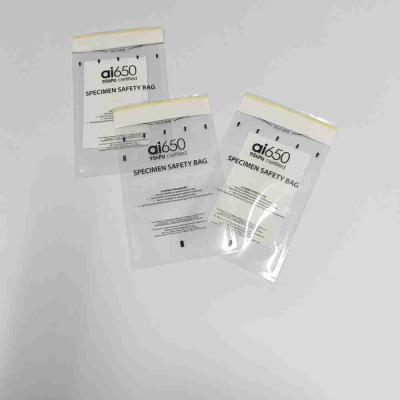 Китай Подгонянные сумки образца лаборатории с верхней частью собственной личности Биохазард слипчивой продается