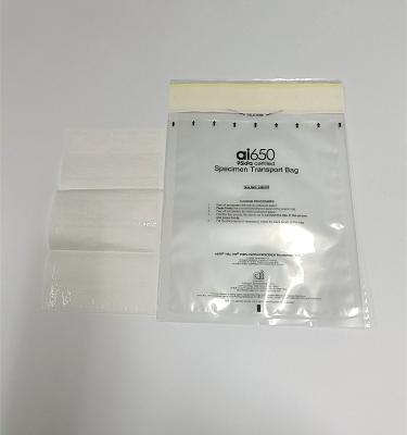 중국 95kpa  Biohazard Sample Bag With The Word Specimen Printing 판매용