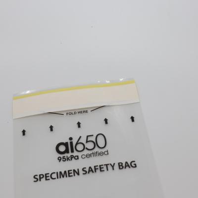 Китай Biohazard Specimen Bag With Black Warning Label, With Self-Adhesive Seal Top продается
