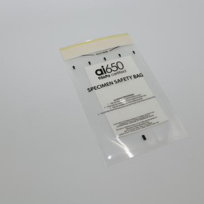 China Clear Specimen Bag, Polyethylene Clear Biohazard Bags Pack Of 50, Disposable Bags For Packaging à venda