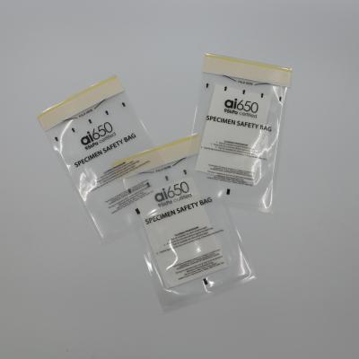 China Moisture Proof LDPE Biological Specimen Bag For Medical Use for sale