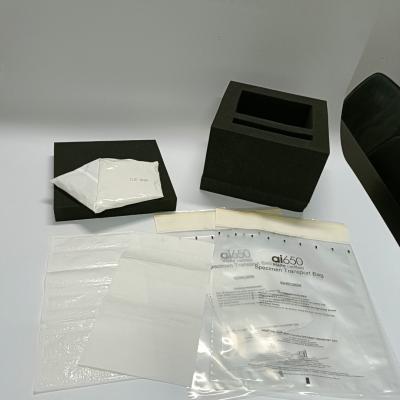 China Laboratory Specimen Sample Bag With Biohazard Logo Printing Ziplock Top for sale