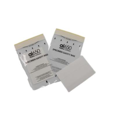 Cina Campione di raccolta per il trasporto di laboratorio Borsa per campioni a rischio biologico a 2 buste in vendita