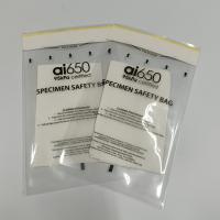 China Custom Biohazard Specimen Packaging Ziplock Bag Waterproof for sale