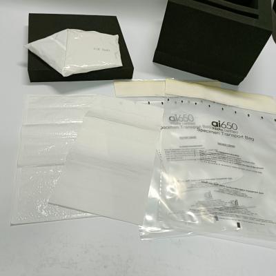 China Laboratory Grade Disposable Plastic Customized Specimen Transport Bag With Pouch for sale