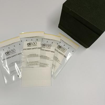 China Hospital Biohazard Specimen Ziplock Bags Pathology Zipper Customizable for sale