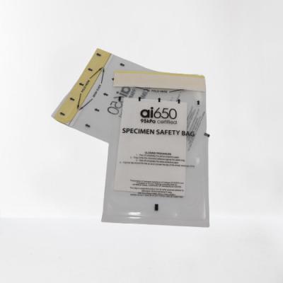 중국 주문을 받아서 만들어지는 처분할 수 있는 명확한 플라스틱 지플락 의학 생물재해 견본 부대 판매용