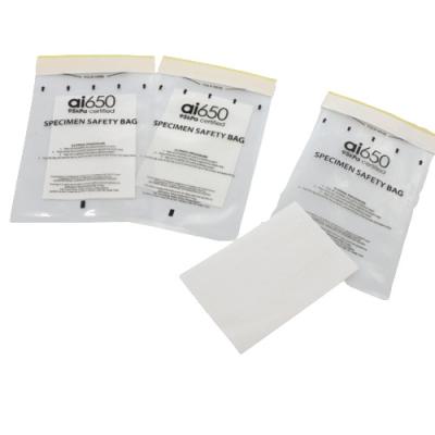 중국 시험소 견본 패키징을 위한 95KPA 맞춘 생화학적 시료 안전성 백 판매용