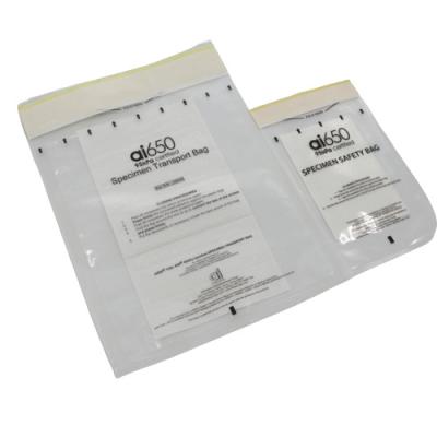 China Plastic Hospital 3 Layers Self Adhesive 95KPA Biohazard Bag For Laboratory for sale