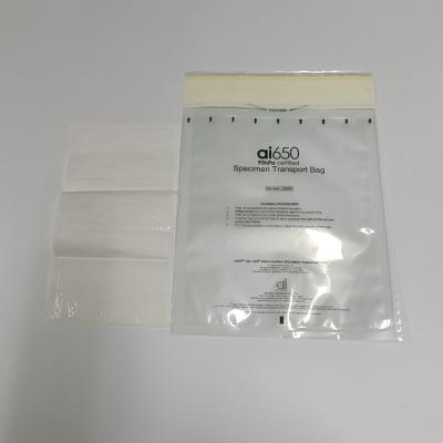 China Clear 95kpa Specimen Transport Biohazard Bags With Document Pouch for sale