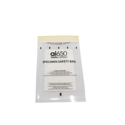 중국 Medical Plastic Blood Specimen Packaging Transport Bag Self Sealing 판매용