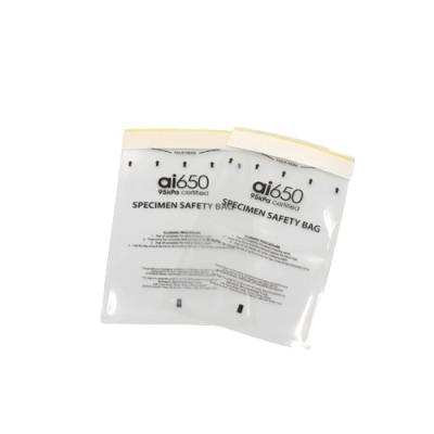 China LDPE Plastic Blood Specimen Packaging Transport Bag For Medical Pathology for sale