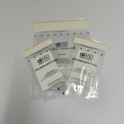 China Custom 95kpa Biohazard Bags Specimen Packaging Waterproof for sale