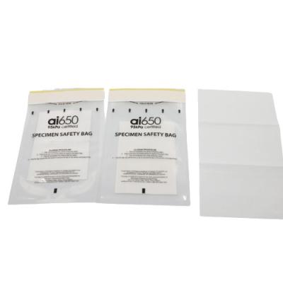 중국 Clear Lab Plastic Transport Biohazard Specimen Bag Custom Self Sealing 판매용