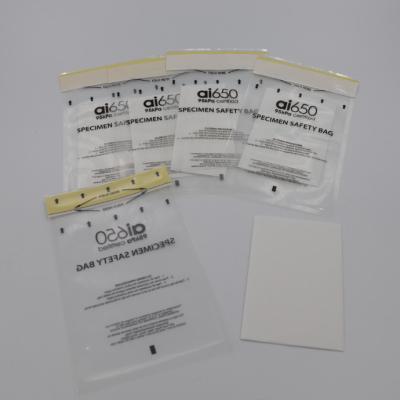 중국 Laboratory 95KPA Custom Printed Specimen Bag High Pressure Transparent 판매용