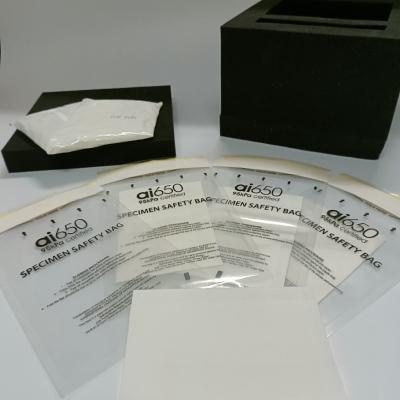 China Medical 3 Layers Plastic Pathology Ziplock Biohazard Specimen Bags With A Pocket for sale