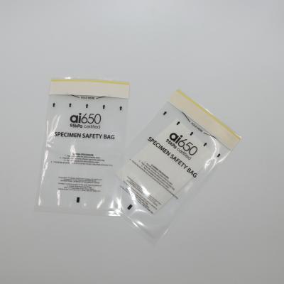 China 2 / 3 Layers Lab Plastic Zip Lock Biohazard Specimen Transport Bags 95kpa for sale