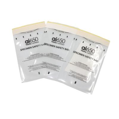 China Customized Ziplock Biohazard Specimen Bags Resealable For Lab for sale