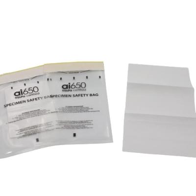 China 95kpa ziplock biohazard specimen bags LDPE Material à venda