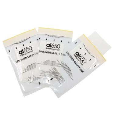 China Ziplock Sealing Plastic Refrigerant Lab Biohazard Specimen Transport Bags Medical for sale