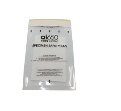 China O transporte do espécime do Biohazard do PE ensaca a resistência de pressão 95kPa à venda