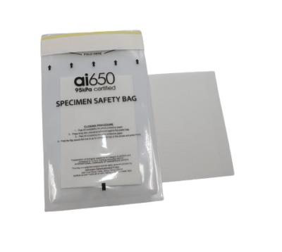 il simbolo di rischio biologico di 95kPa 50μm ha stampato la borsa residua contagiosa