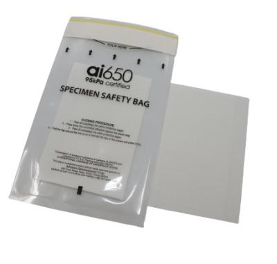 China 95kPa Gamma Radiation Sterilized Specimen Transport Bag In Individual Pouch for sale