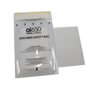 Cina Clear / White 95kPa Specimen Transport Bag For Medical in vendita