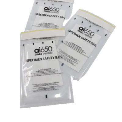 Cina Polyethylene Clear 95kPa Specimen Transport Bag With Pressure Sensitive Adhesive Closure in vendita