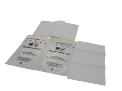 Cina Sacchetti per il trasporto di campioni bianchi e trasparenti di polietilene per uso medico in vendita