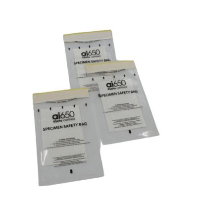 China Transparent 95kPa Biohazard Bag With Packaging Carton And 95kPa Pressure Resistance en venta