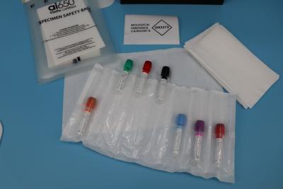 Cina Proiettile a prova di perdite 95kPa Sacchetto di trasporto trasparente / bianco 168mm X 283mm in vendita