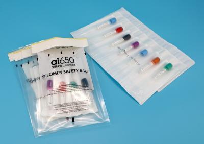China Customized UV Barrier 95kpa Specimen Transport Bags For Medical Labs for sale