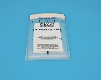 China AIC Clear Leakproof Biohazard Isolation Bags For Medical Lab for sale