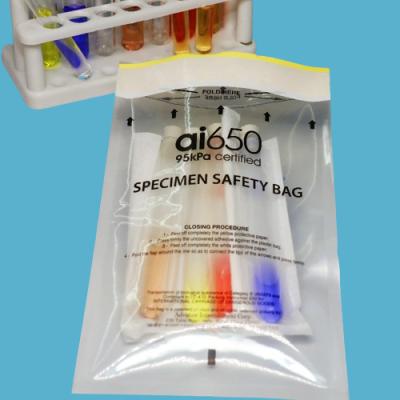 China S168283  95kPa Specimen Transportation Bag With 7 Slotted Absorbent Pocket Sleeve zu verkaufen