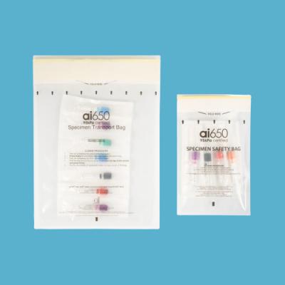 China HealthGuard 95kPa Transport Sleeve Protective Care For Your Medical Specimens With 4/7 Bay Absorbent Pocket Sleeve zu verkaufen