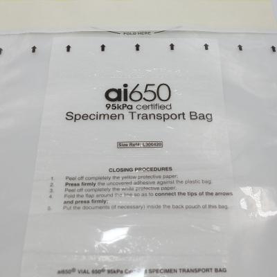 중국 #L30042095 KPa 의료 또는 임상 또는 진단 표본의 운송을 위한 안전 운송 가방 OD 300mm X 420mm 판매용
