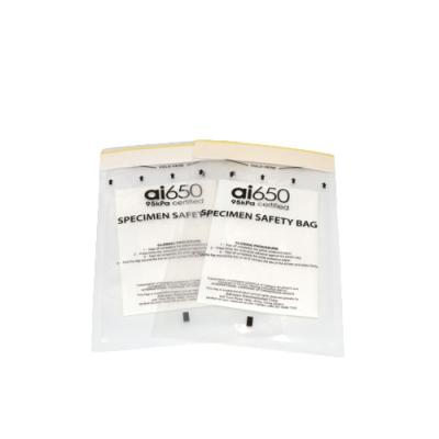 China 6*9 Sizes Plastic Biohazard Clinical Transport Specimen Bags With Pocket for sale