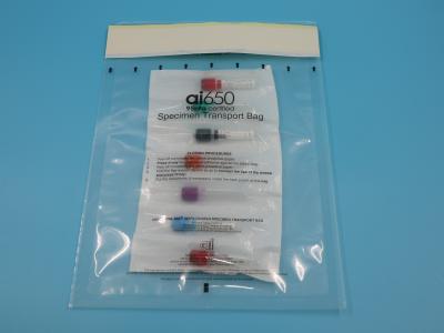 China Customized Three-Layer Specimen Bag For Medical Testing Pathology Biological Specimen Sample Transportation Plastic Plastic Bags for sale