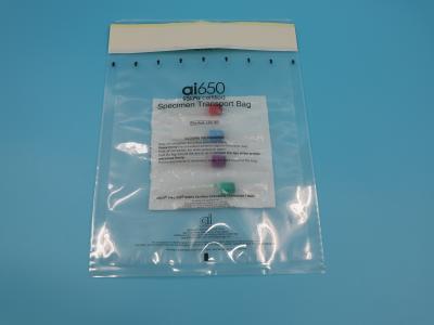 China Specimen Bags With Outside Pocket Paperwork Pouch Laboratory Sample Bag for sale